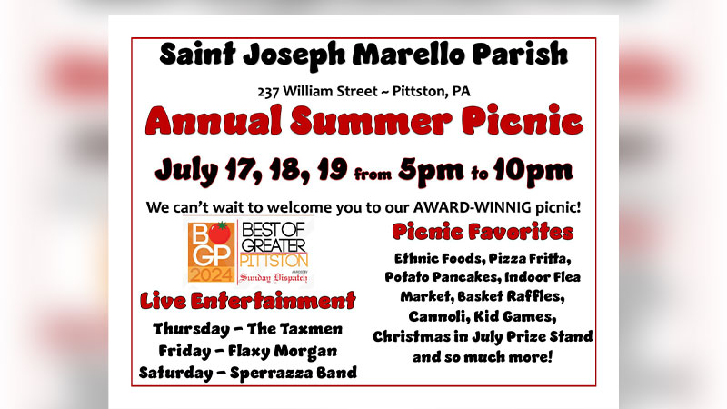 St. Joseph Marello Parish Picnic | Pittston, PA | NEPA Events